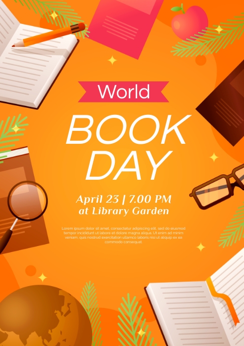 Copy of WORLD BOOK DAY TEMPLATE | PosterMyWall