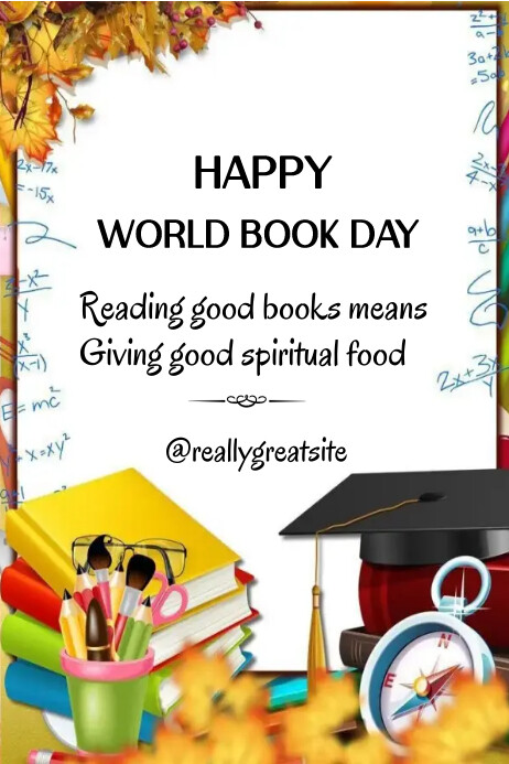 World Book Day Template Poster Design | PosterMyWall