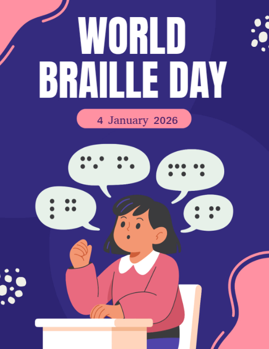 World braille day 2026 Template | PosterMyWall