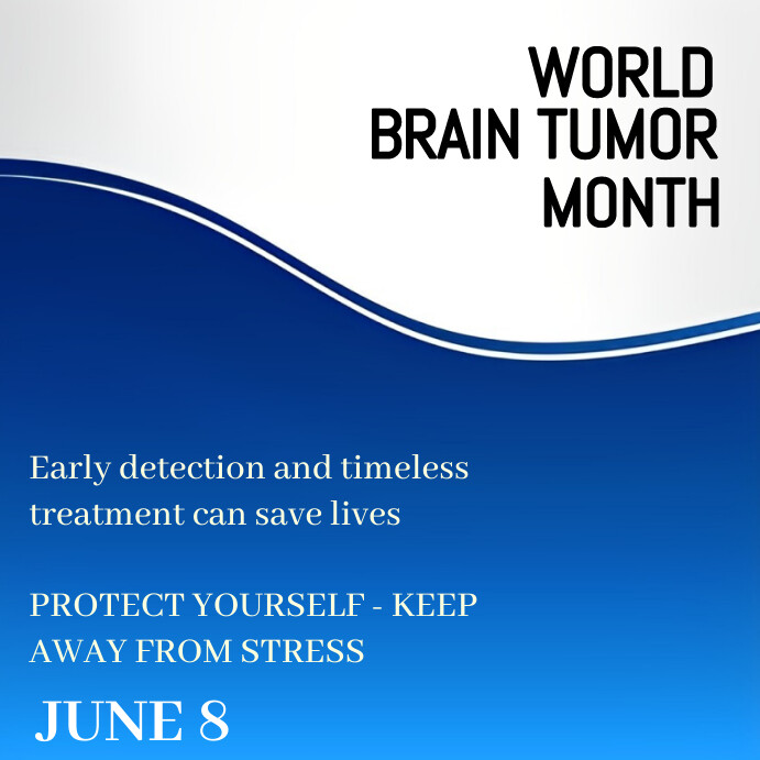 World brain tumor month template design | PosterMyWall