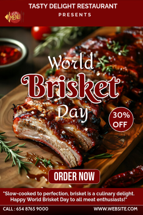 World brisket day Template | PosterMyWall