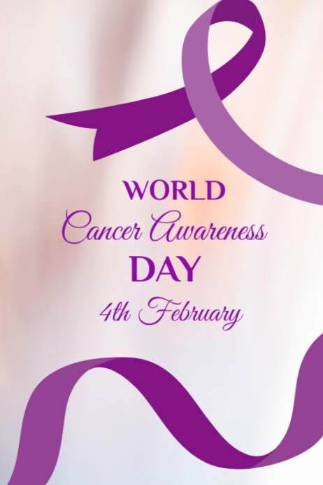 World Cancer Awareness Day Poster 2025 Template | PosterMyWall