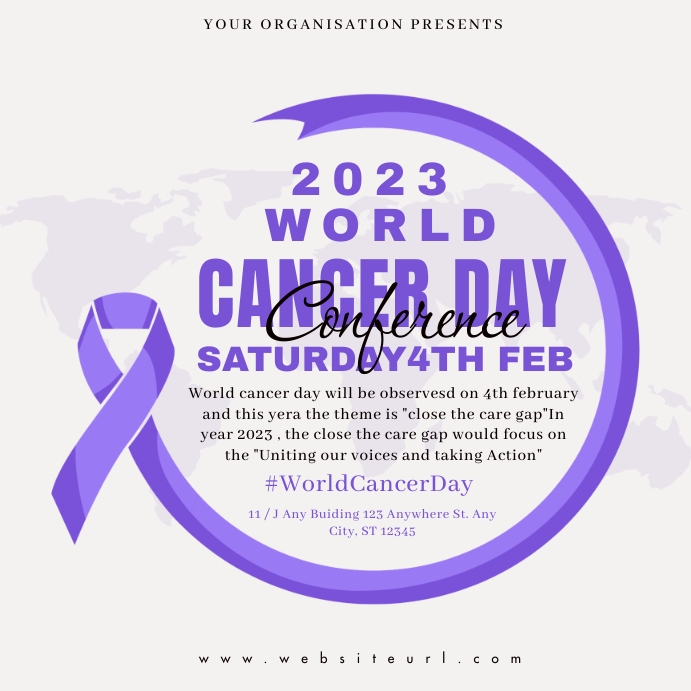 Copy of world cancer day,cancer day,event | PosterMyWall