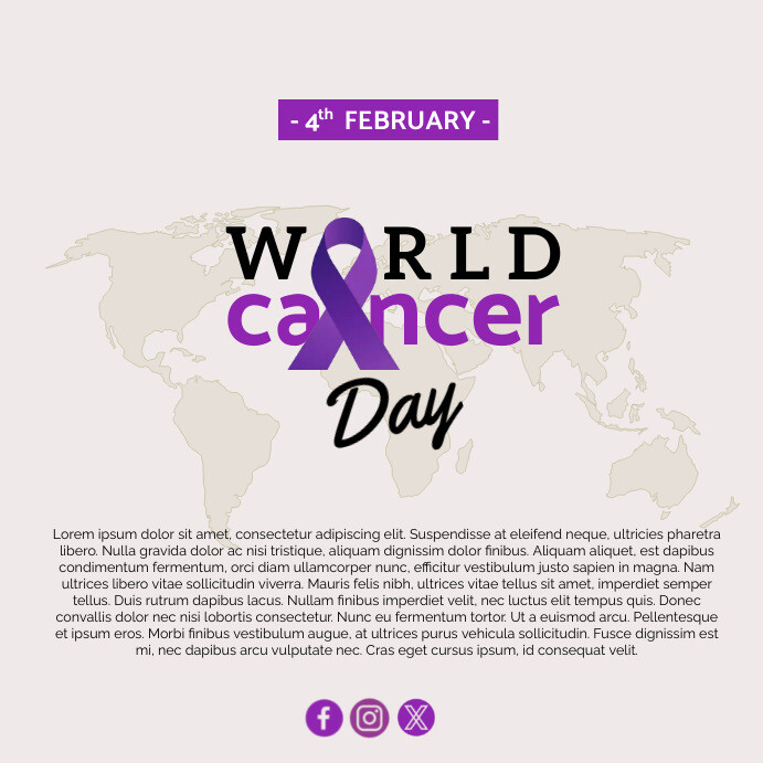 Copy of world cancer day | PosterMyWall