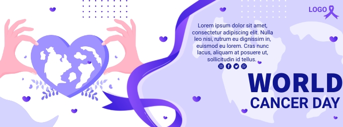 World Cancer Day Facebook Cover Template | PosterMyWall
