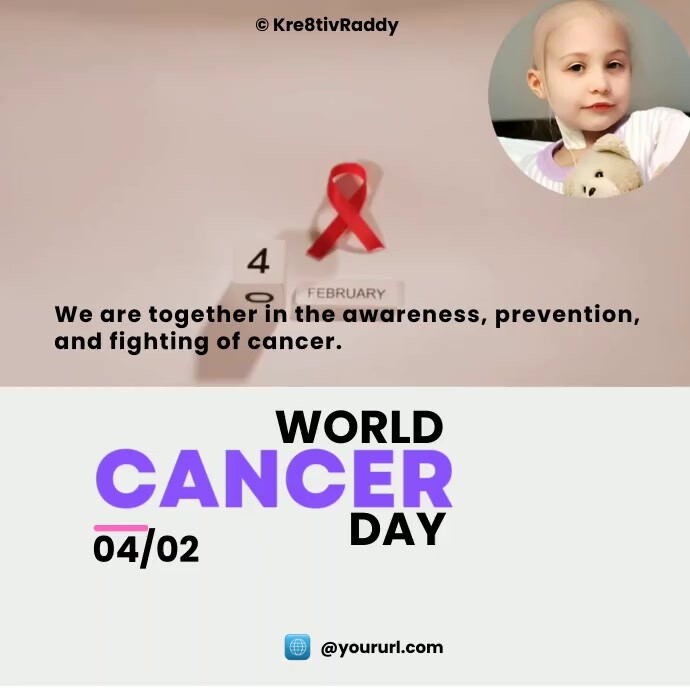 World Cancer Day Instagram post Template | PosterMyWall