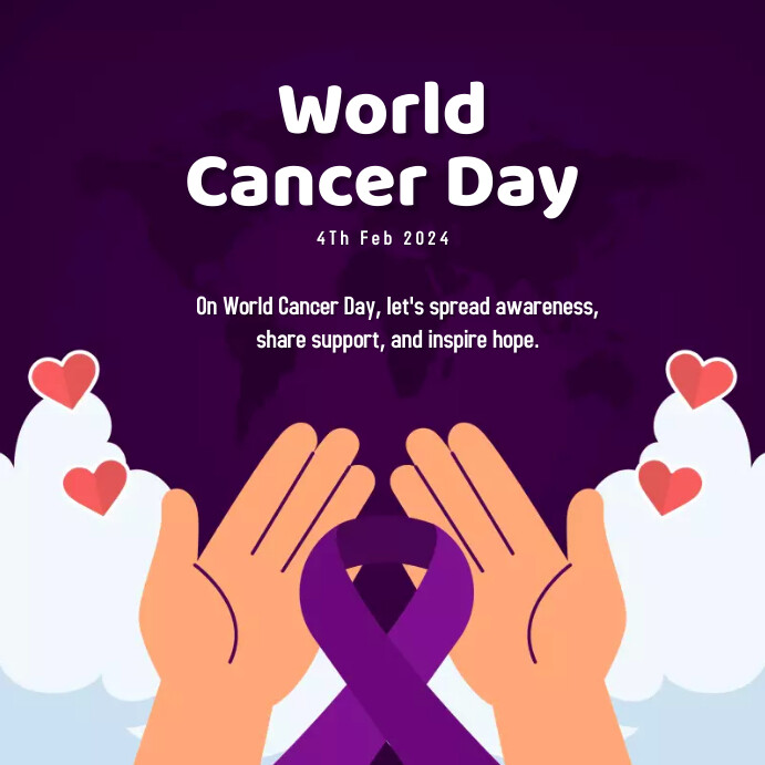 World Cancer Day Instagram Post Template | PosterMyWall