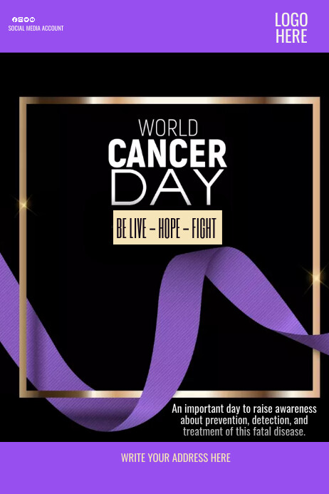 Copy of world cancer day template | PosterMyWall