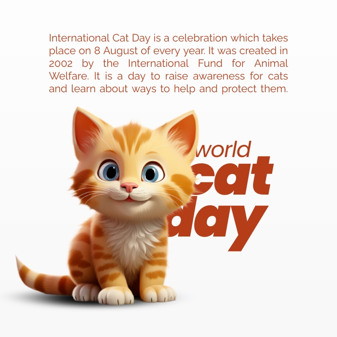 Copy of World Cat Day Instagram Post | PosterMyWall