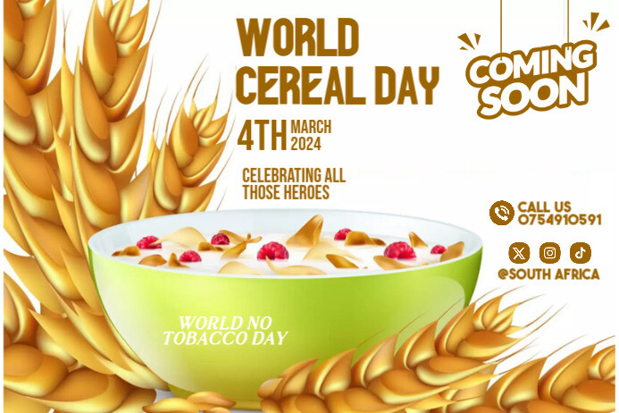 Copy of world cereal day | PosterMyWall