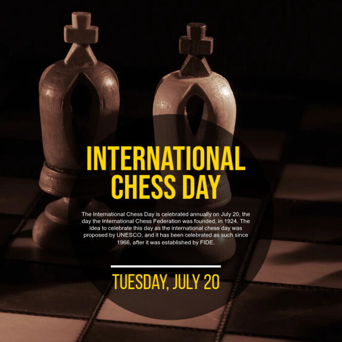 World Chess Day Template | PosterMyWall