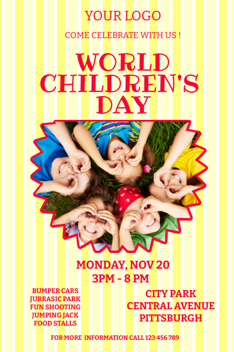 WORLD CHILDREN'S DAY FLYER TEMPLATE | PosterMyWall