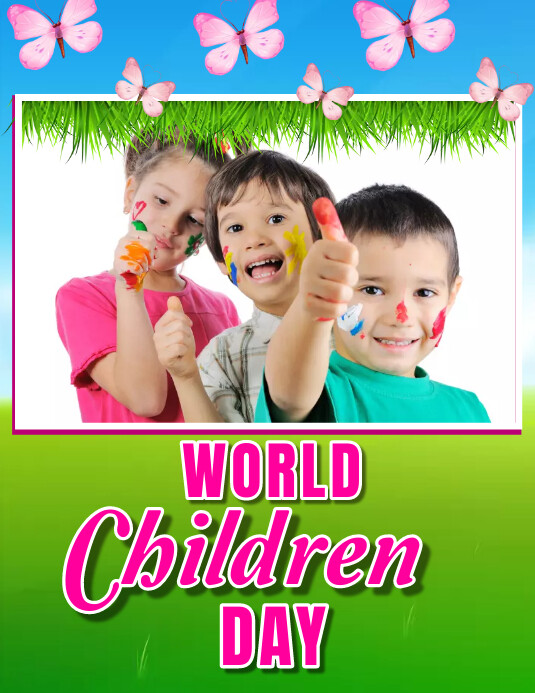 World children day design flyer Template | PosterMyWall