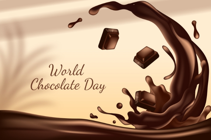 Copy of World chocolate day background design | PosterMyWall