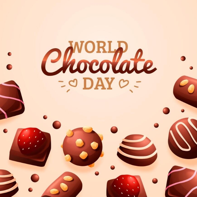 Copy of World chocolate day background design | PosterMyWall