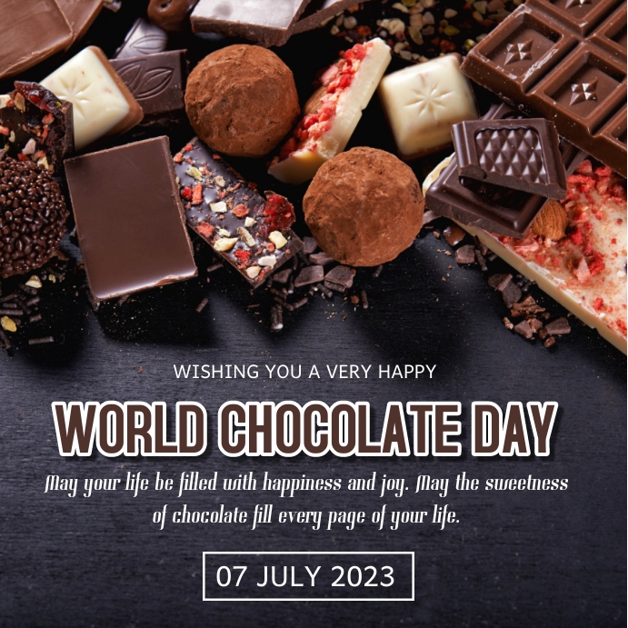 Plantilla de World chocolate day Instagram post. | PosterMyWall