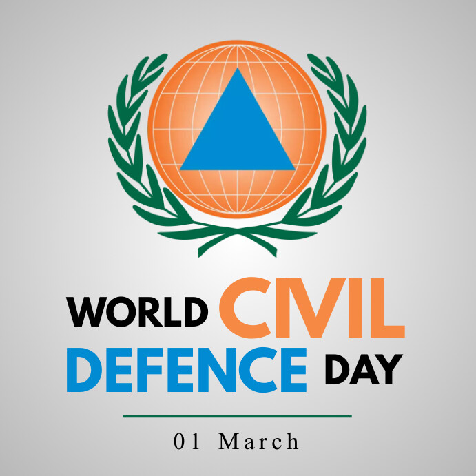 World Civil Defence Day Instagram Post. Template | PosterMyWall