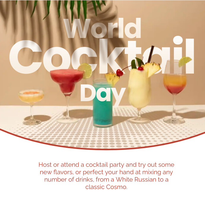 Plantilla de World Cocktail Day Instagram Post | PosterMyWall