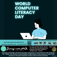 World Computer Literacy Day Template | PosterMyWall