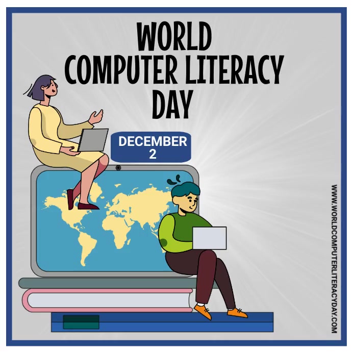 World Computer literacy day Post Template | PosterMyWall
