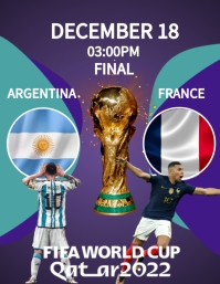 world cup 2022 final flyer template | PosterMyWall