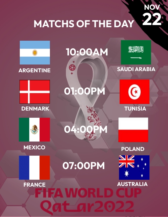 world cup 2022 flyer template | PosterMyWall