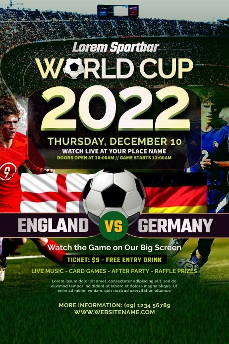 World Cup 2022 Poster Template | PosterMyWall