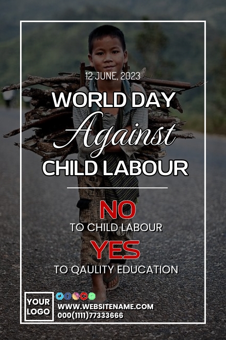 World day against child labour Template | PosterMyWall