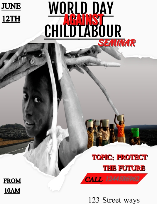 World day against child labour Templat | PosterMyWall