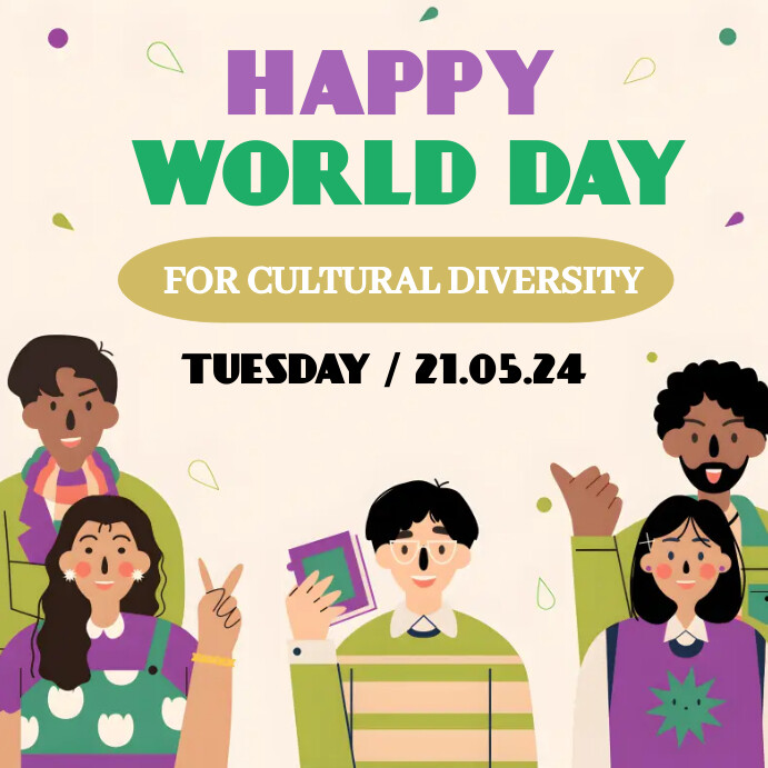 Copy of World Day for Cultural Diversity flyer | PosterMyWall
