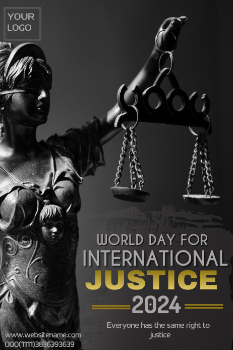 World Day For International Justice Poster Templat | PosterMyWall