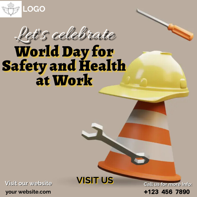 World Day for Safety and Health at Work (1) Template | PosterMyWall