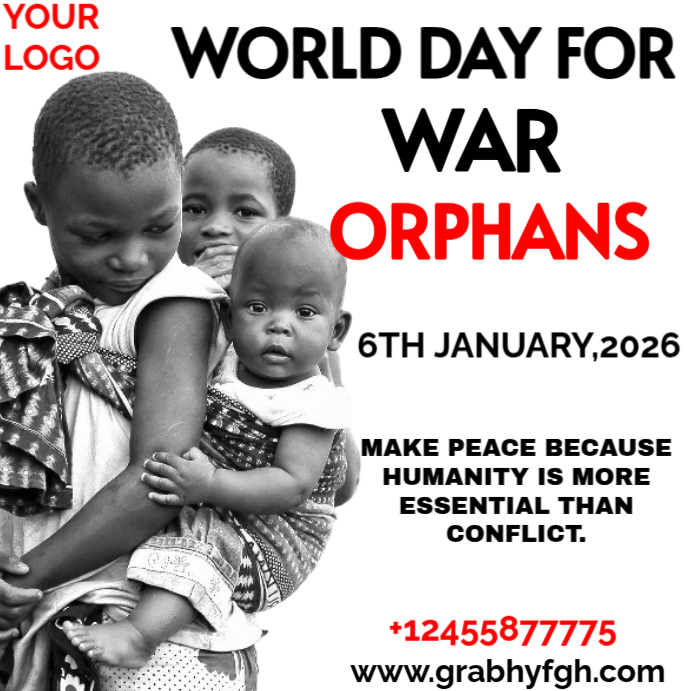 World Day For War Orphans Design Template Instagram Post | PosterMyWall