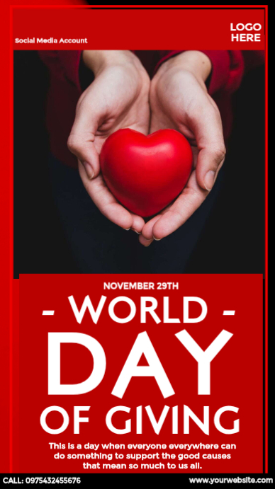 World Day of Giving Template | PosterMyWall