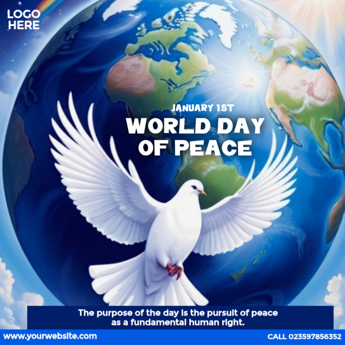 World Day of Peace Template | PosterMyWall