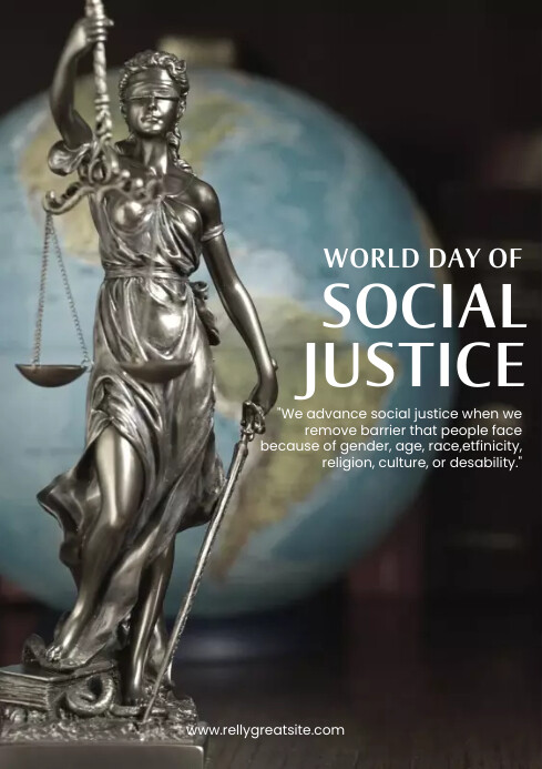 World Day of Social Justice Template | PosterMyWall