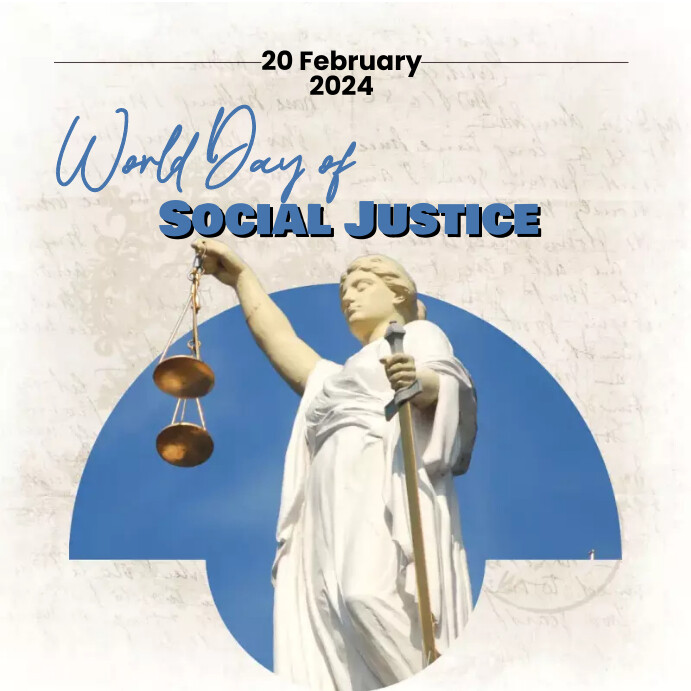 World Day of Social Justice Template | PosterMyWall