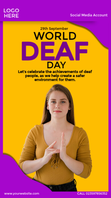 Copy of World Deaf Day Awareness | PosterMyWall
