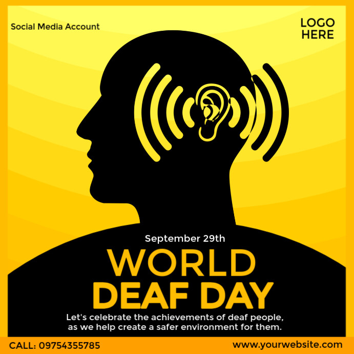 Copy of World Deaf Day | PosterMyWall