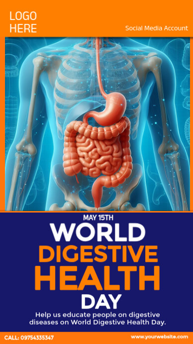 Copy of World Digestive Health Day Campaign | PosterMyWall