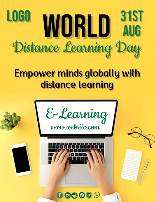 Copy of World Distance learning Day | PosterMyWall
