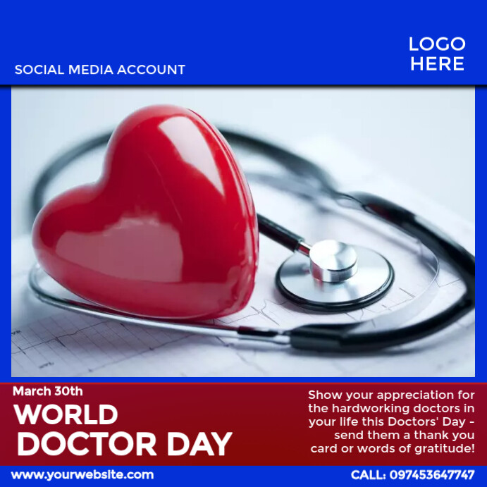 Copy of World Doctor Day | PosterMyWall