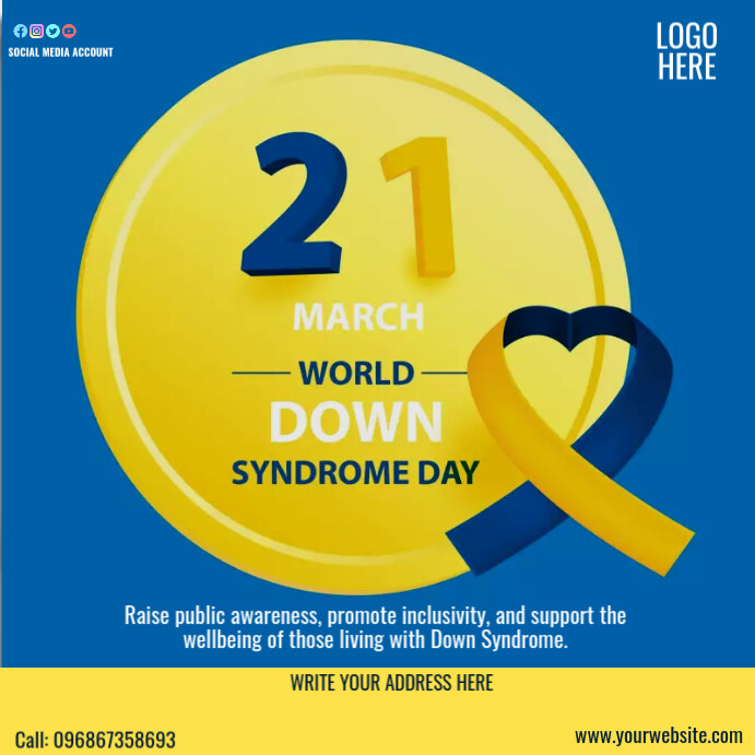 World Down Syndrome Day poster Template | PosterMyWall