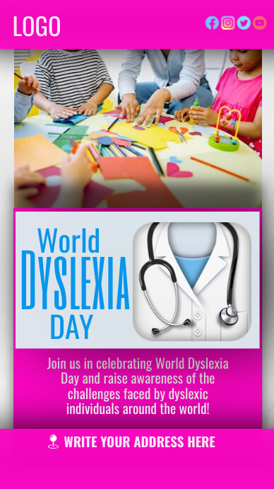 World Dyslexia Day awareness Template | PosterMyWall