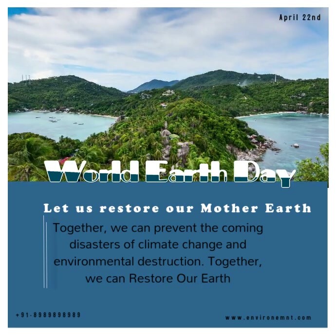 World Earth Day Template | PosterMyWall