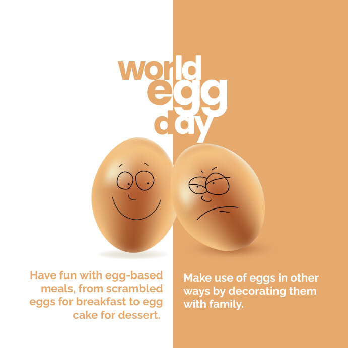 World Egg Day Instagram Post Template | PosterMyWall