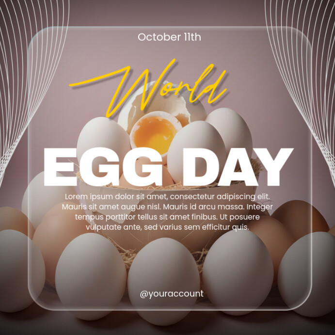 World Egg Day Instagram Post Template | PosterMyWall