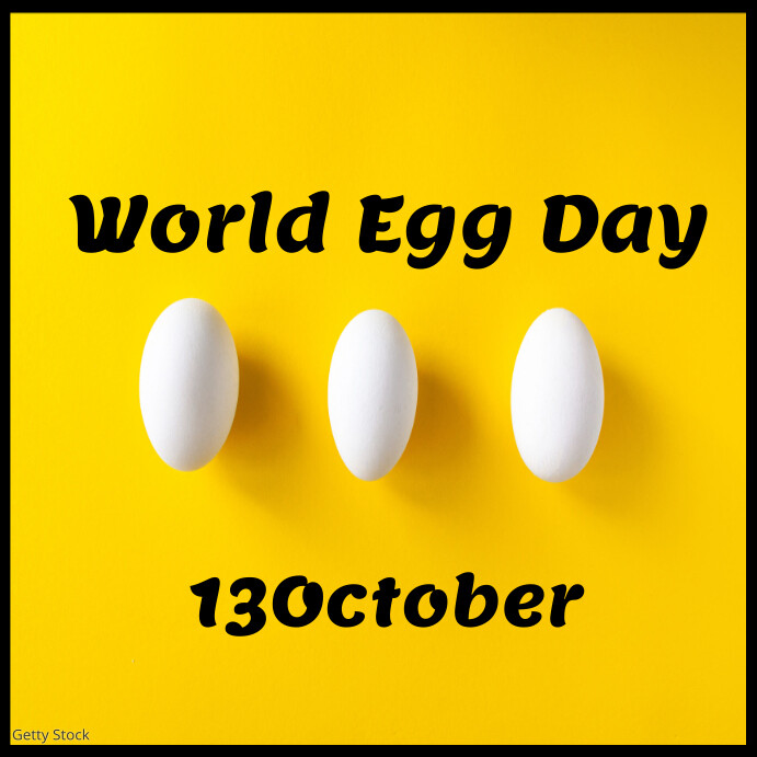 world egg day instagram post Template | PosterMyWall