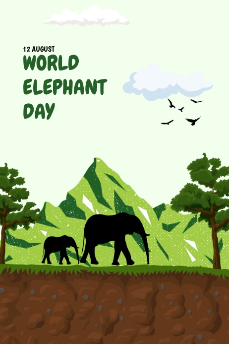 Plantilla de World Elephant Day | PosterMyWall