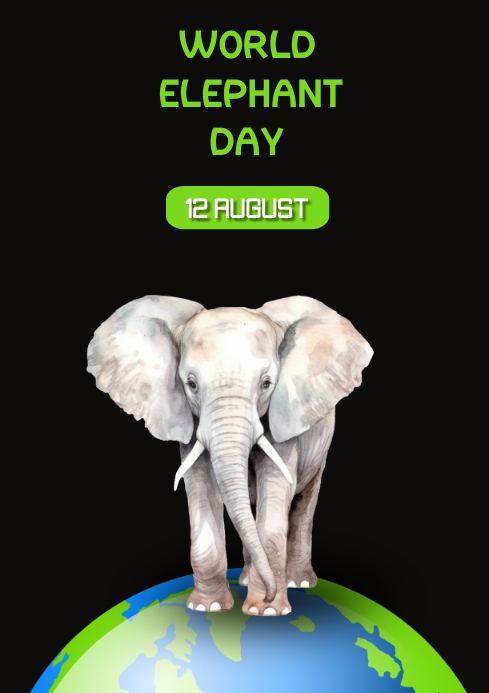 World Elephant Day Template | PosterMyWall